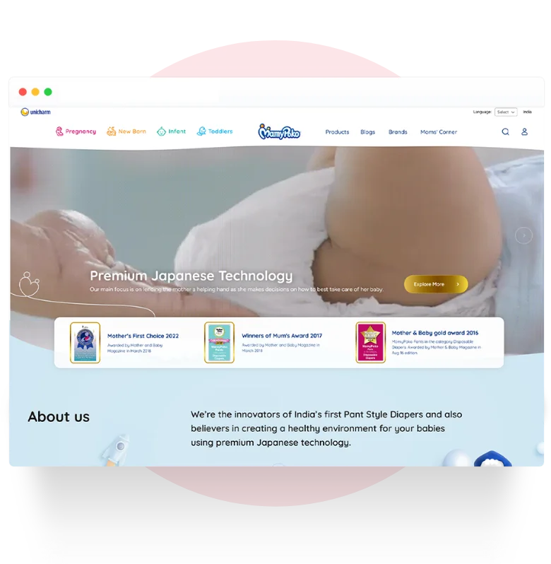 Digital Revamp of MamyPoko: Innovative, User-Centric Design